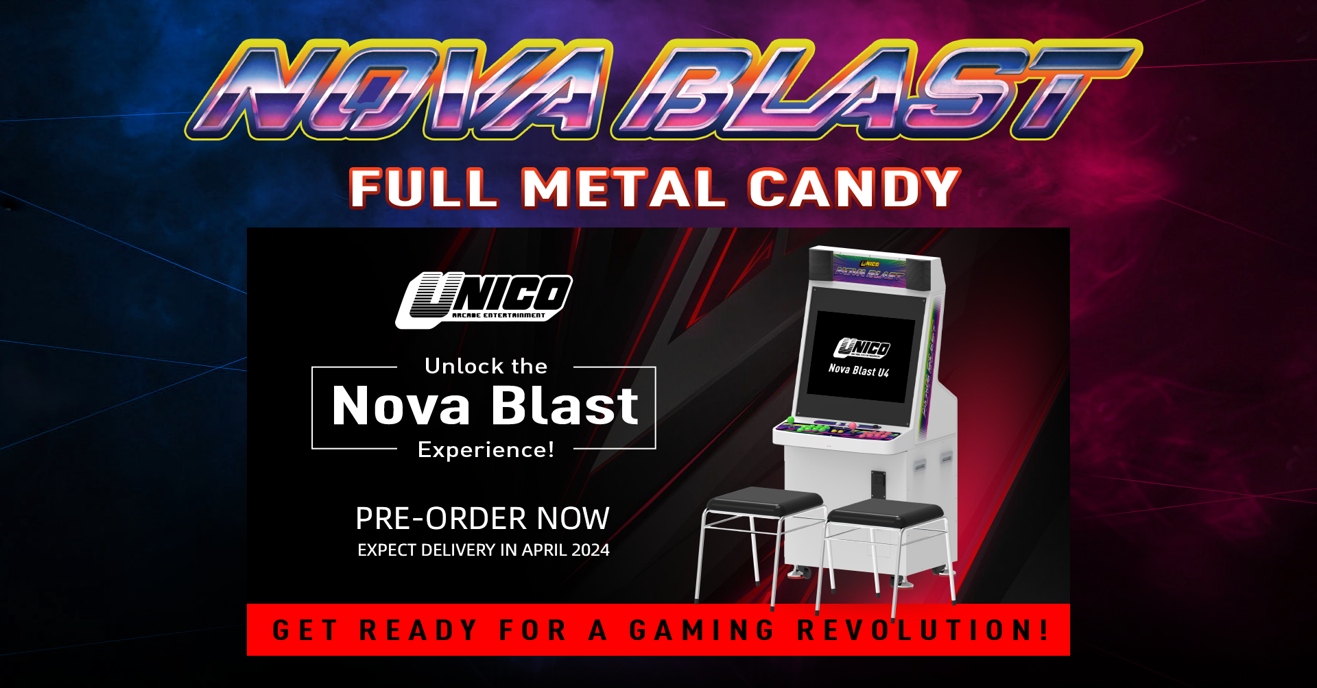 Unico Nova Blast Candy Cab Stools