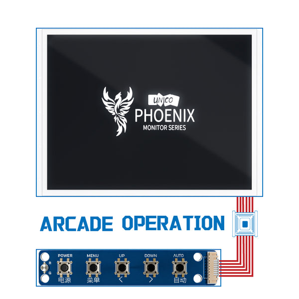 ULM26 Unico Phoenix Monitor Series 4:3 Arcade CRT Replacement LCD Moni ...