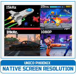 ULM26 Unico Phoenix Monitor Series 4:3 Arcade CRT Replacement LCD Moni ...