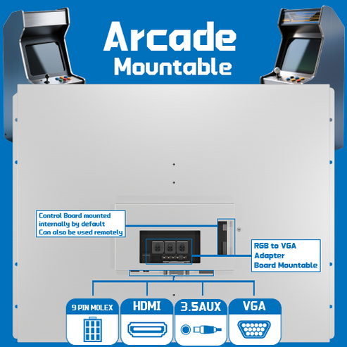 ULM26 Unico Phoenix Monitor Series 4:3 Arcade CRT Replacement LCD Moni ...